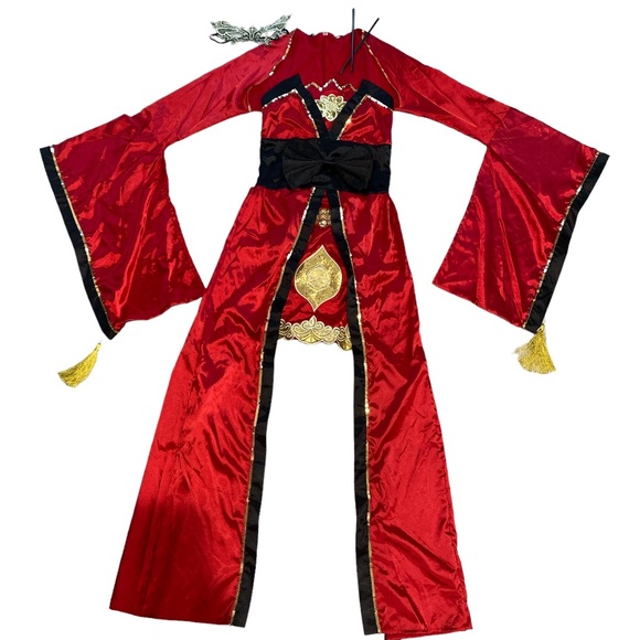 Dreamgirl | Dresses | Dreamgirl Red Satin Geisha Sexy Halloween Costume ...